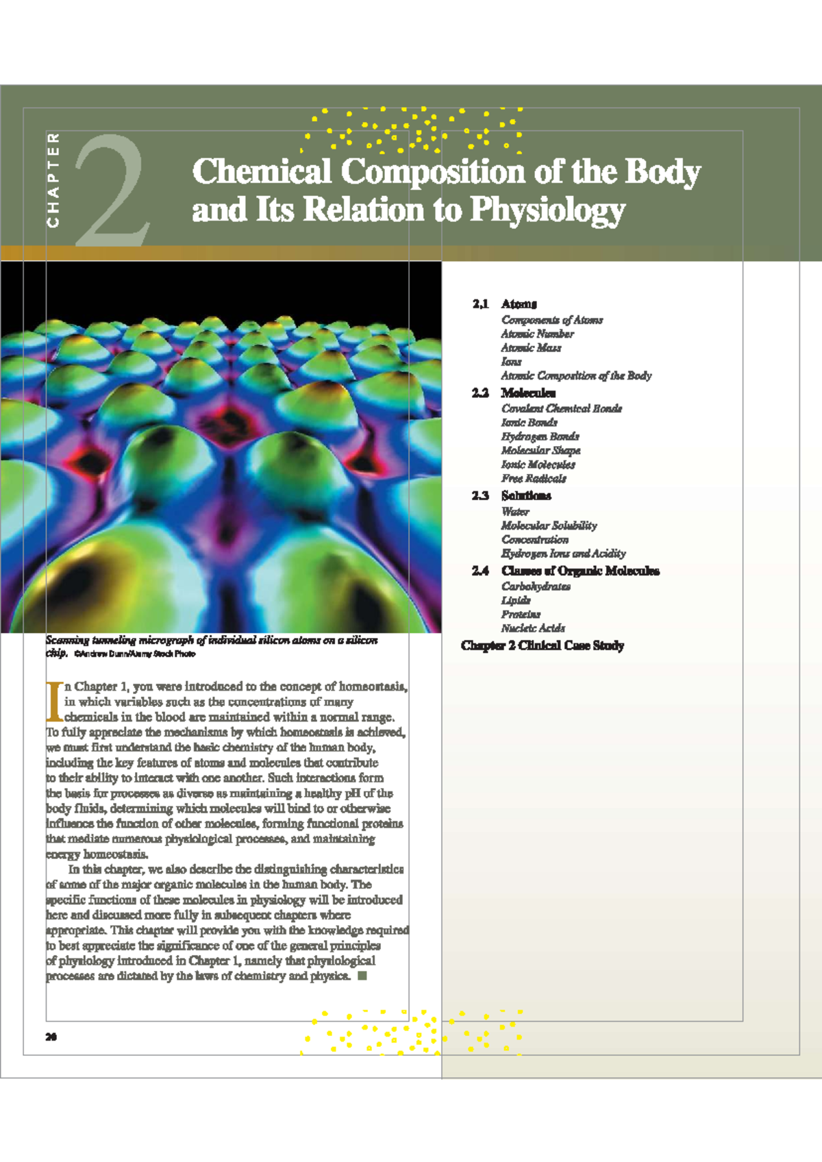 CHAPTER 2: Chemical Composition of the Body and Its Physiological ...