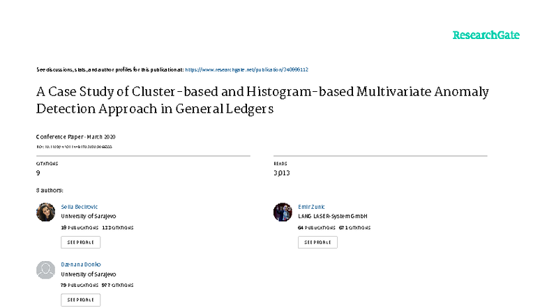 PID6390651 - Case Study on Multivariate Anomaly Detection in General ...