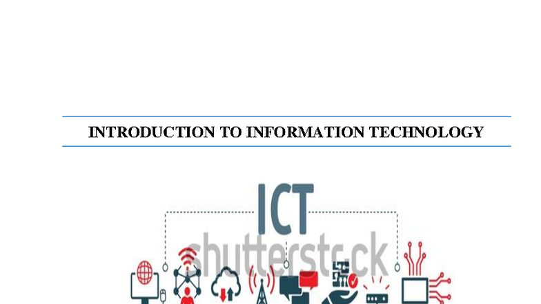 Introduction to Information Technology: Computer Systems Overview (ICT ...