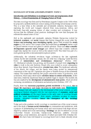 Topic 4 Correct - Notes - TOPIC 4: Effects of Social, Demographic and ...
