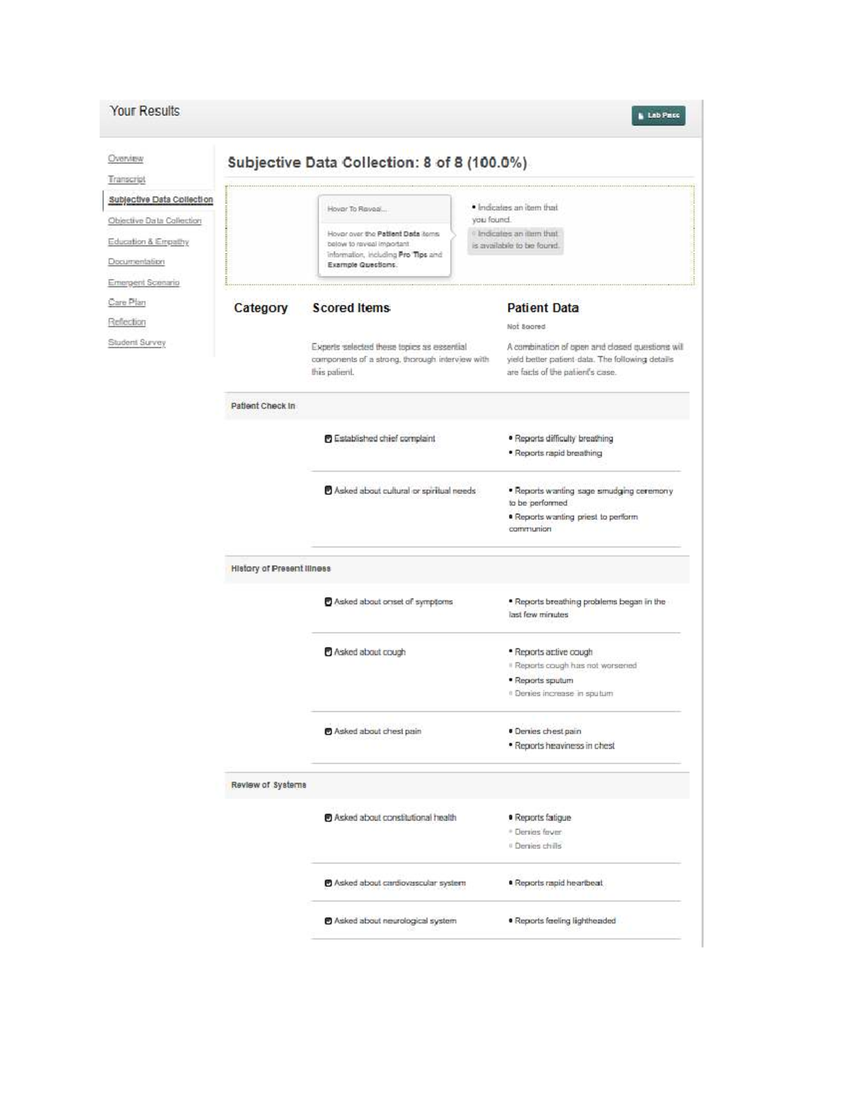 Shadow Health Respiratory System: Hourly Rounds Case Study Analysis ...