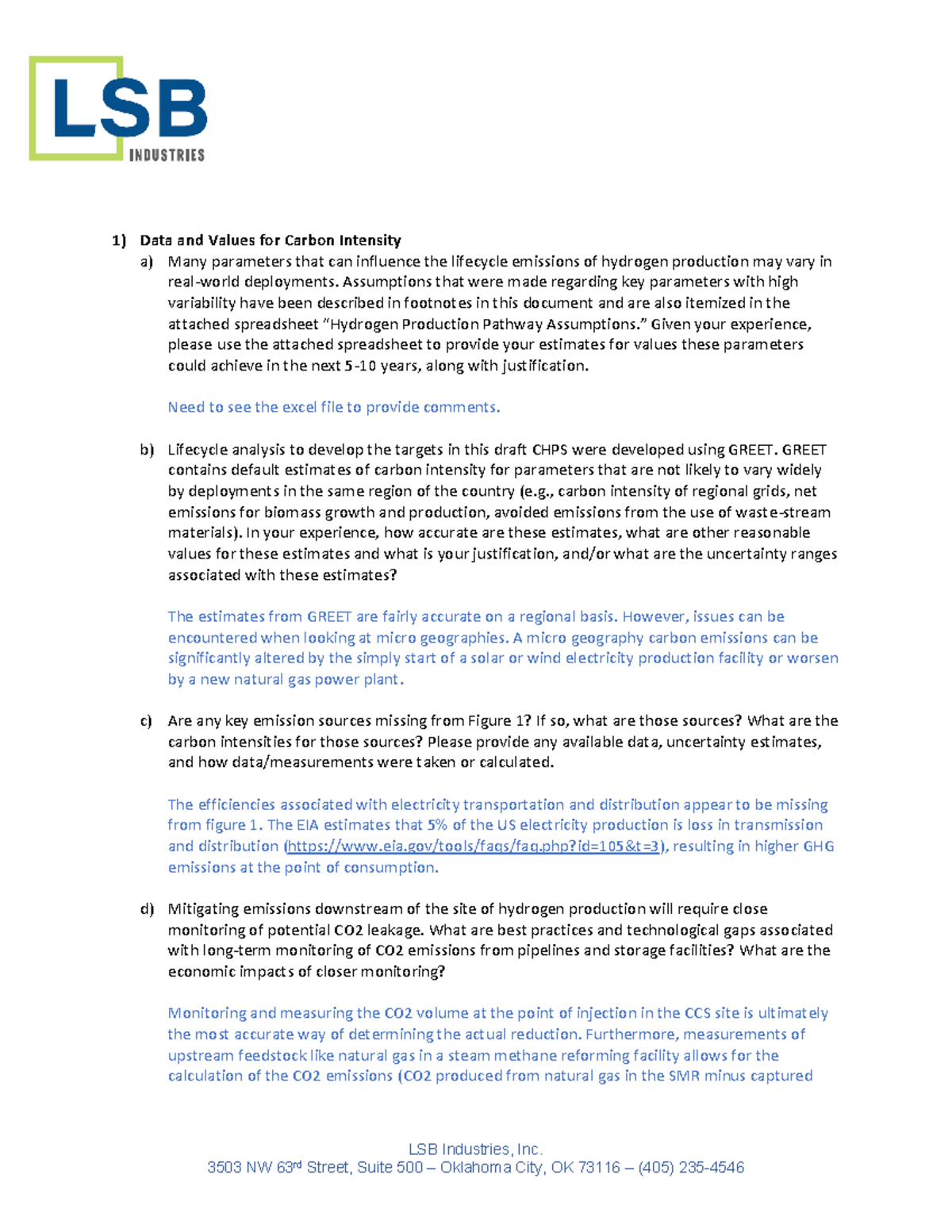 Lsb-industries - LSB Industries, Inc. Data and Values for Carbon ...