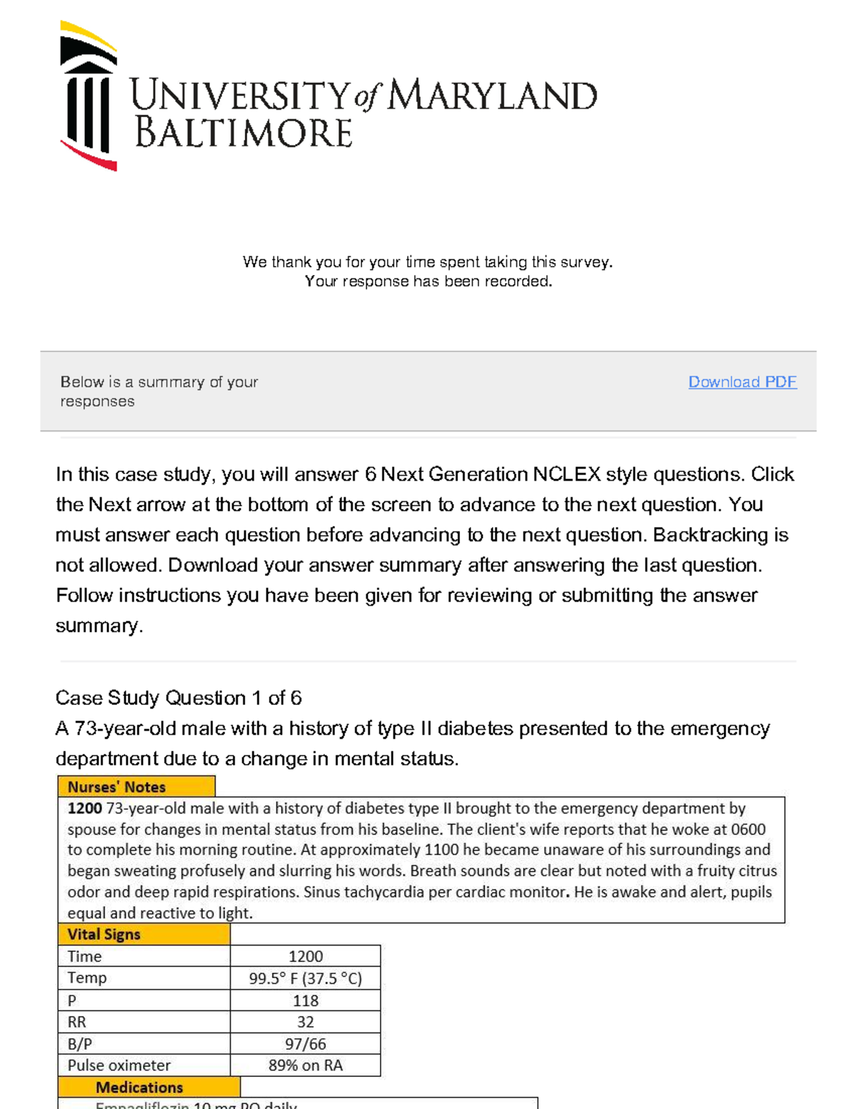 N480 Case Study: Next Gen Diabetes NCLEX Practice Questions - Studocu