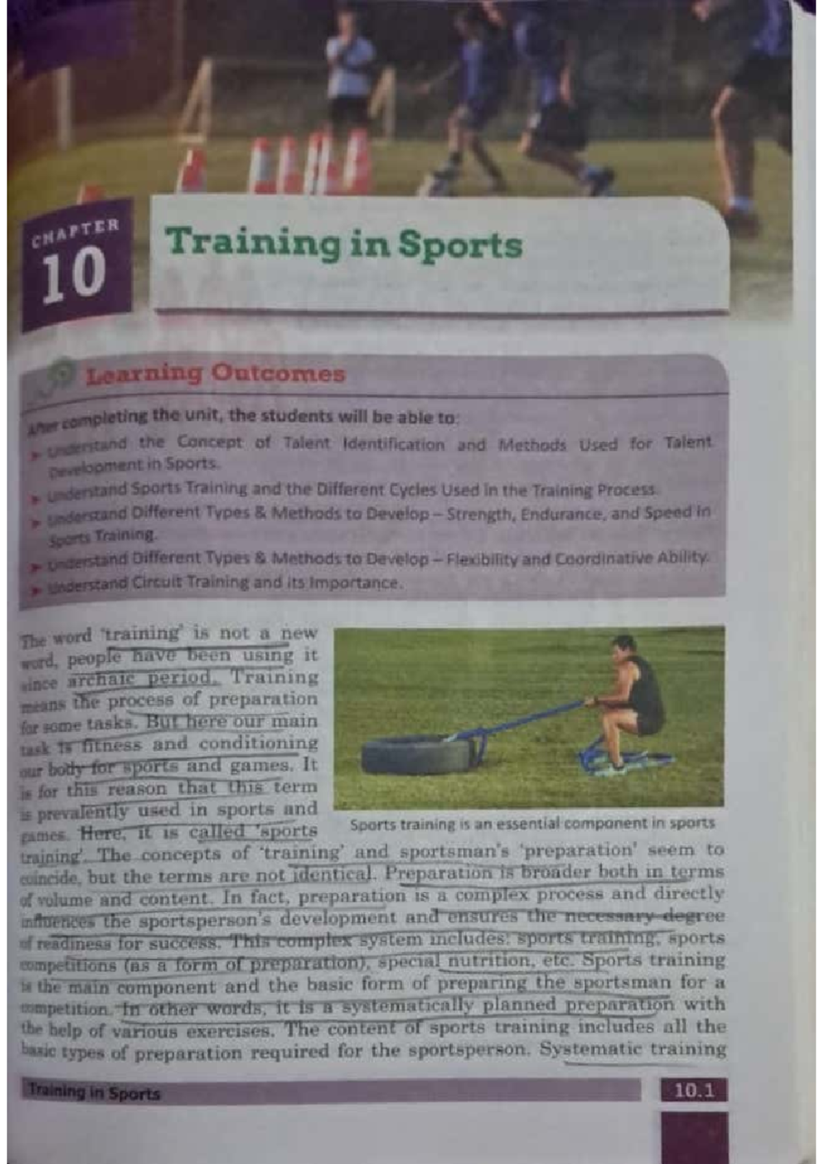 Chapter 10 PE - nice - CHAPTER Training in Sports 10 Learning Outcomes ...