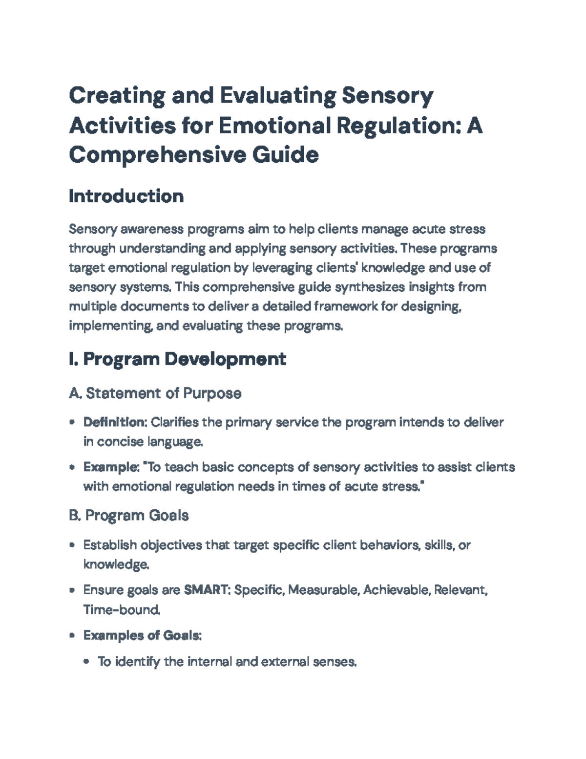 Comprehensive Guide to Sensory Activities for Emotional Regulation ...