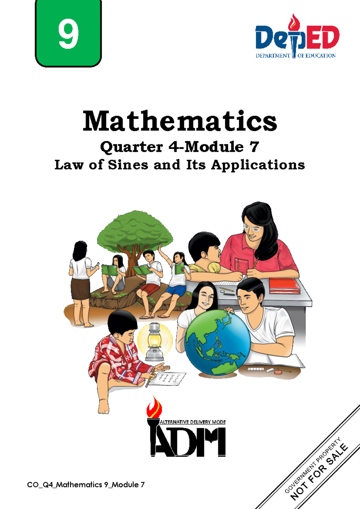 MATH9 Q4 MOD7 - Understanding the Law of Sines and Its Uses - Studocu