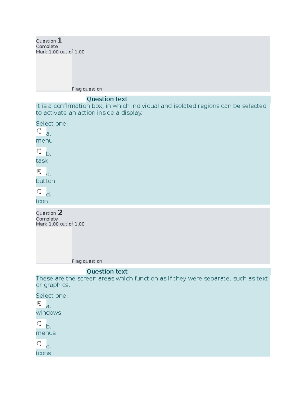 Human Computer Interaction MQ1 Midterm Exam Study Guide - Studocu