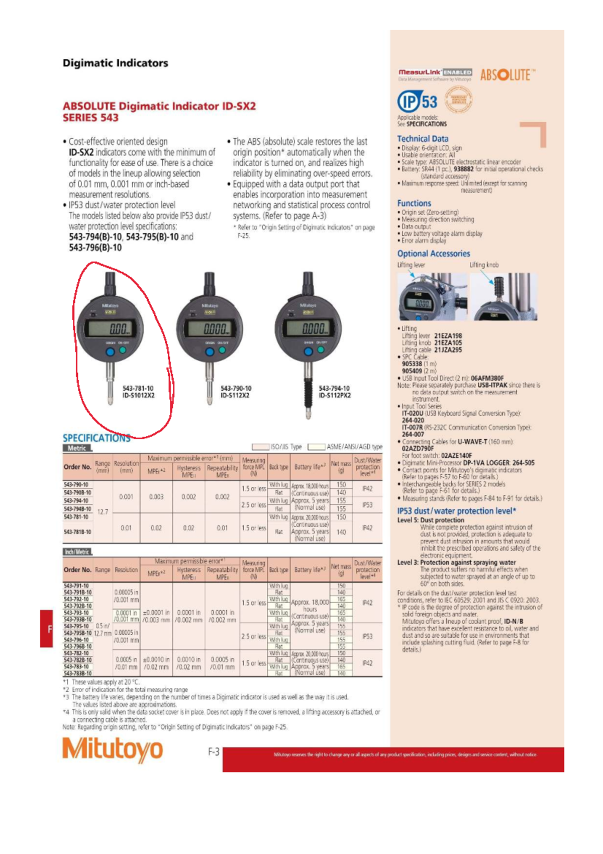 Mitutoyo ABSOLUTE Digimatic Indicators: 2023 Data Management Guide ...