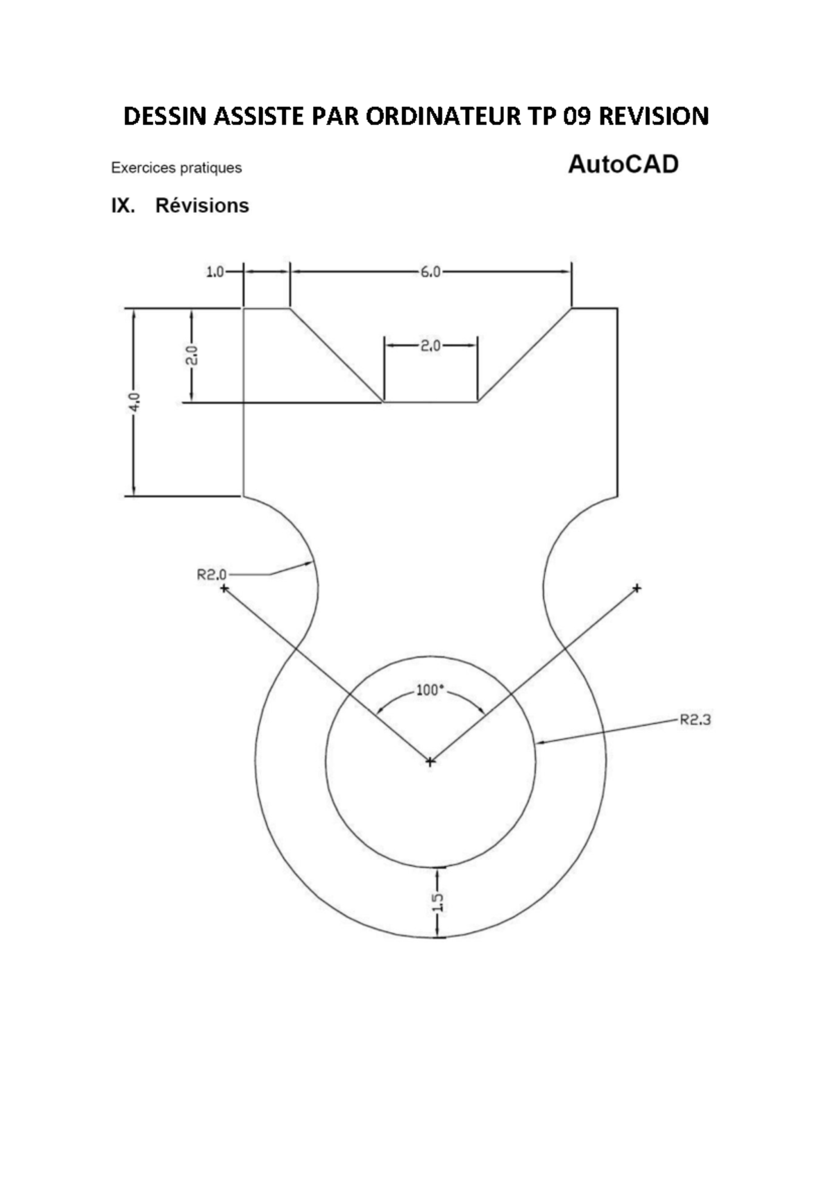 TP Revision - merci - Dessin Assiste par Ordinateur - DESSIN ASSISTE ...