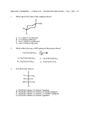 OpenStax Organic Chemistry 10e: Student Solutions Manual for Chapter 9 - Studocu