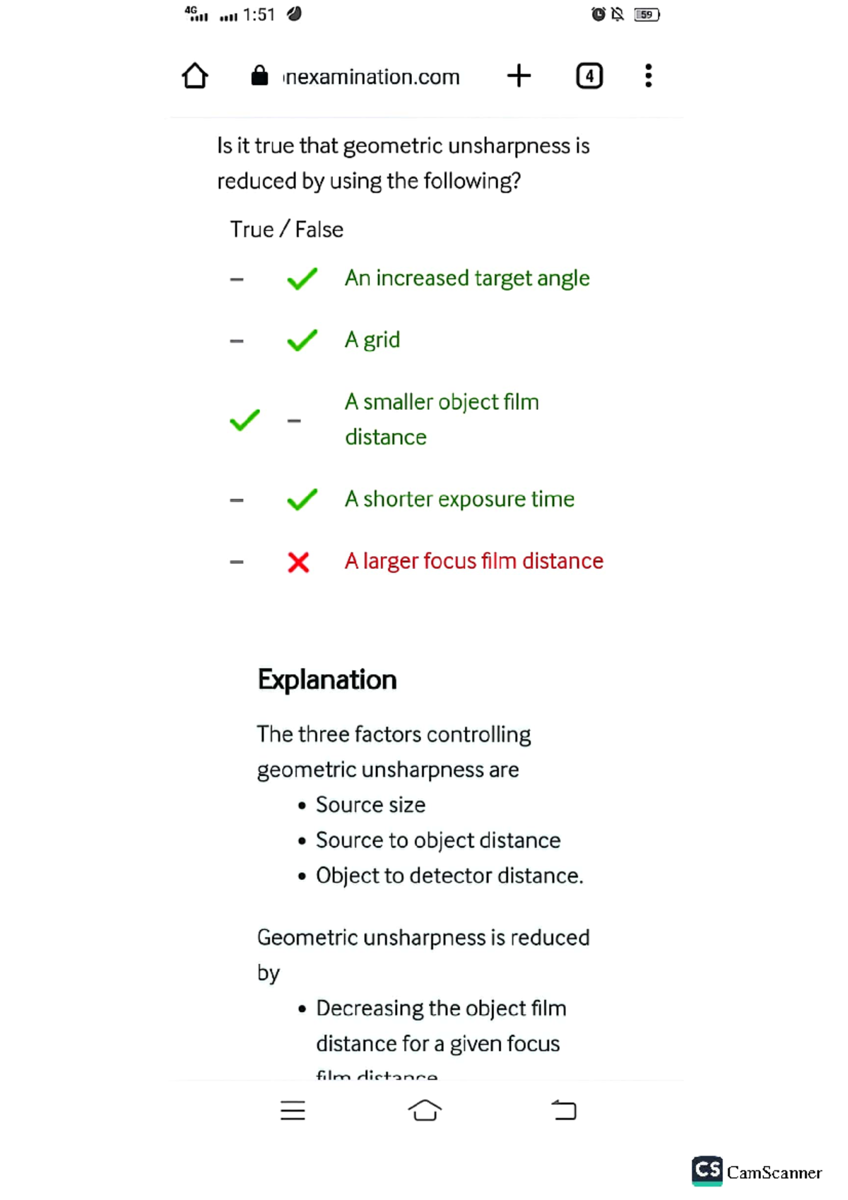 Radiology FRCR Physics Revision Notes: Geometric Unsharpness & Imaging ...