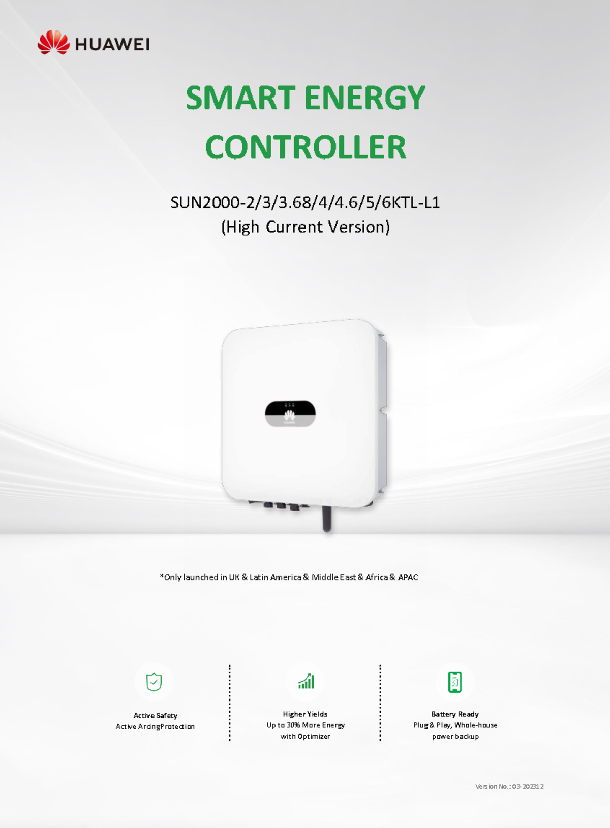 SMART ENERGY CONTROLLER Data Sheet (High Current Version) - Studocu