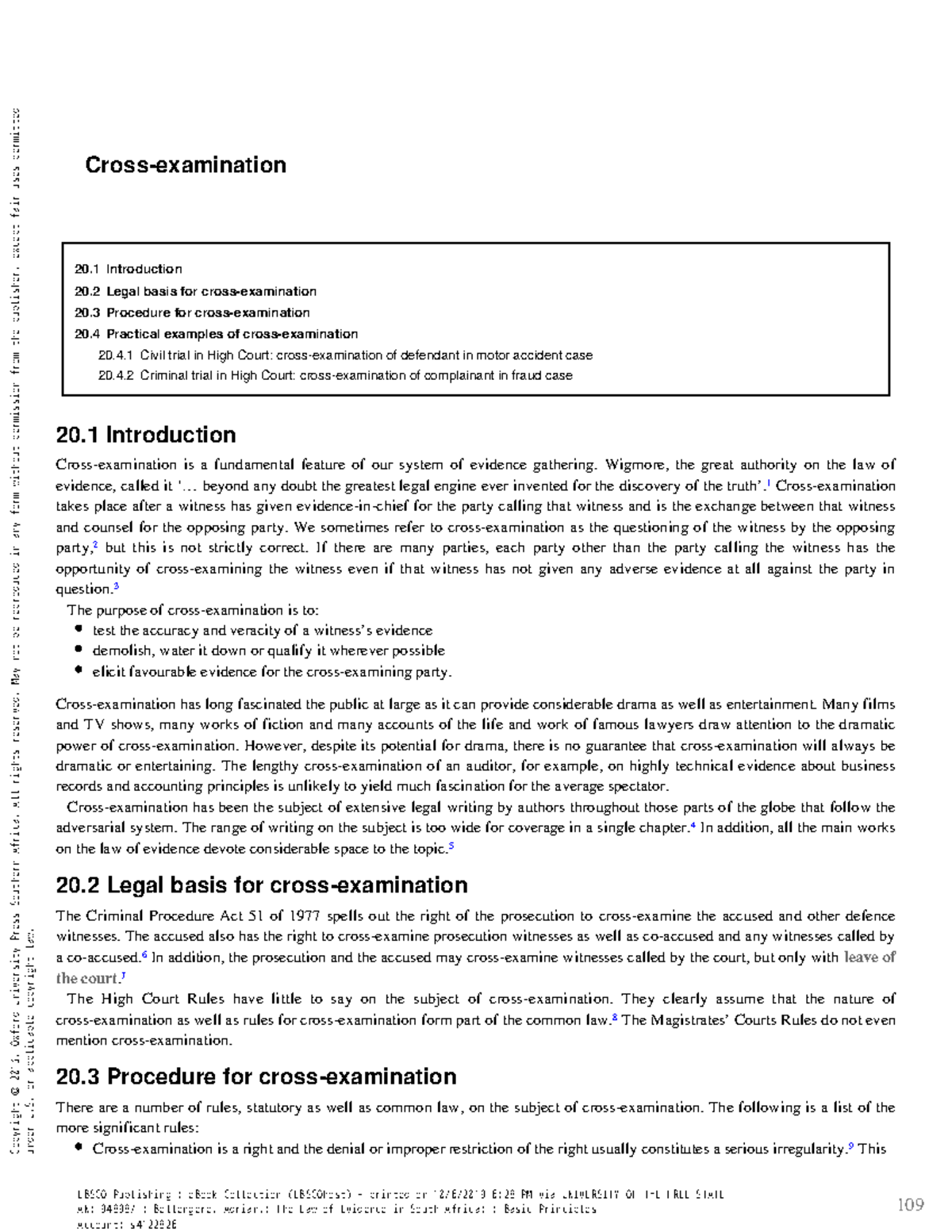 Cross-Examination Insights - Legal Procedures & Practical Examples ...
