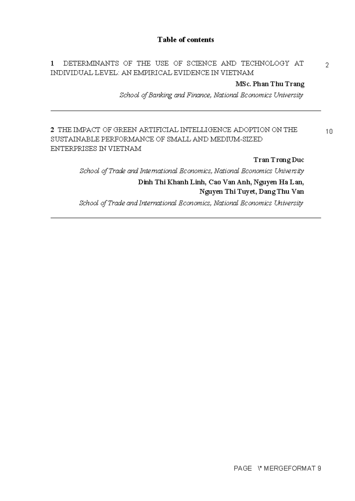 MSc. Thesis: Determinants of Science & Tech Use in Vietnam (S17-138139) - Studocu