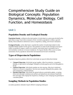 SBI4U - Biology year 12 - Studocu
