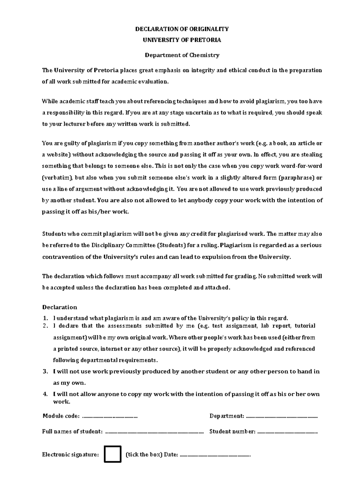 20240721 UP originality Declaration form - DECLARATION OF ORIGINALITY ...