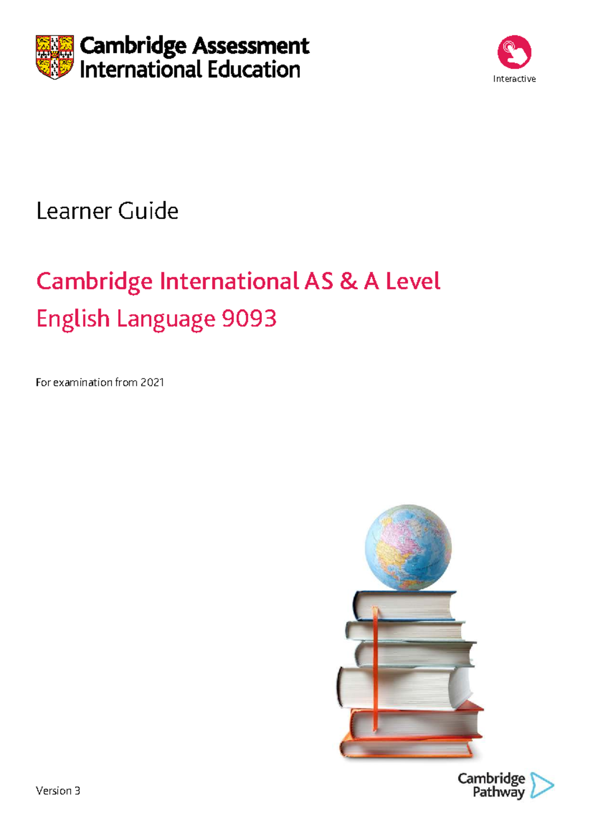 Cambridge International AS A Level English Language 9093 Learner Guide ...