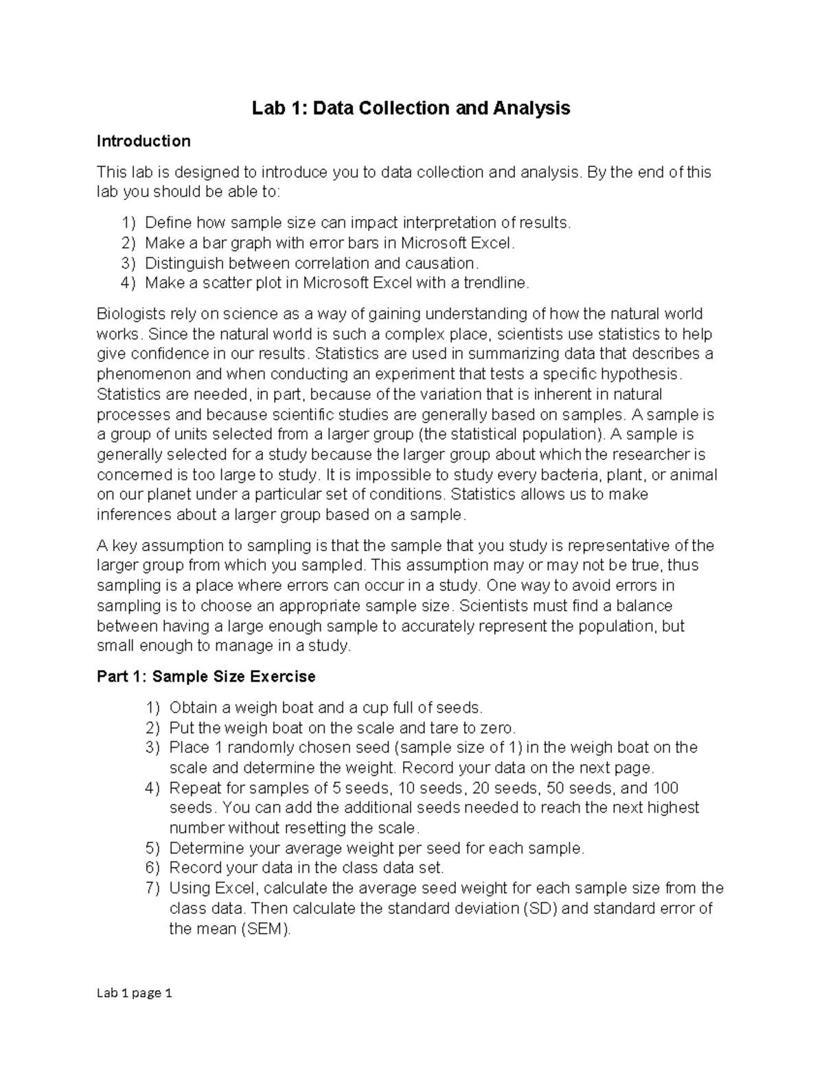 Lab 01: Data Collection & Analysis Techniques - Studocu