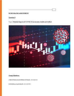 Tutorial 8 solution - EC302: Microeconomic Analysis Tutorial 8 Solution Question 1 What is a ...