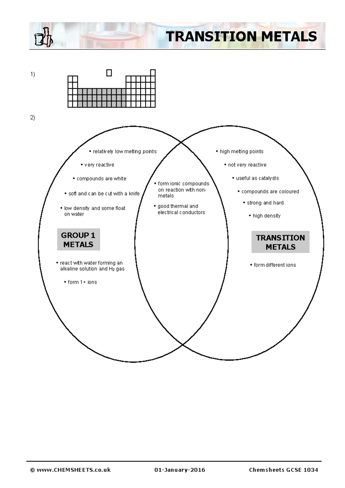 Transition-Metals-ANS - © CHEMSHEETS.co 01 - January- 2016 Chemsheets ...