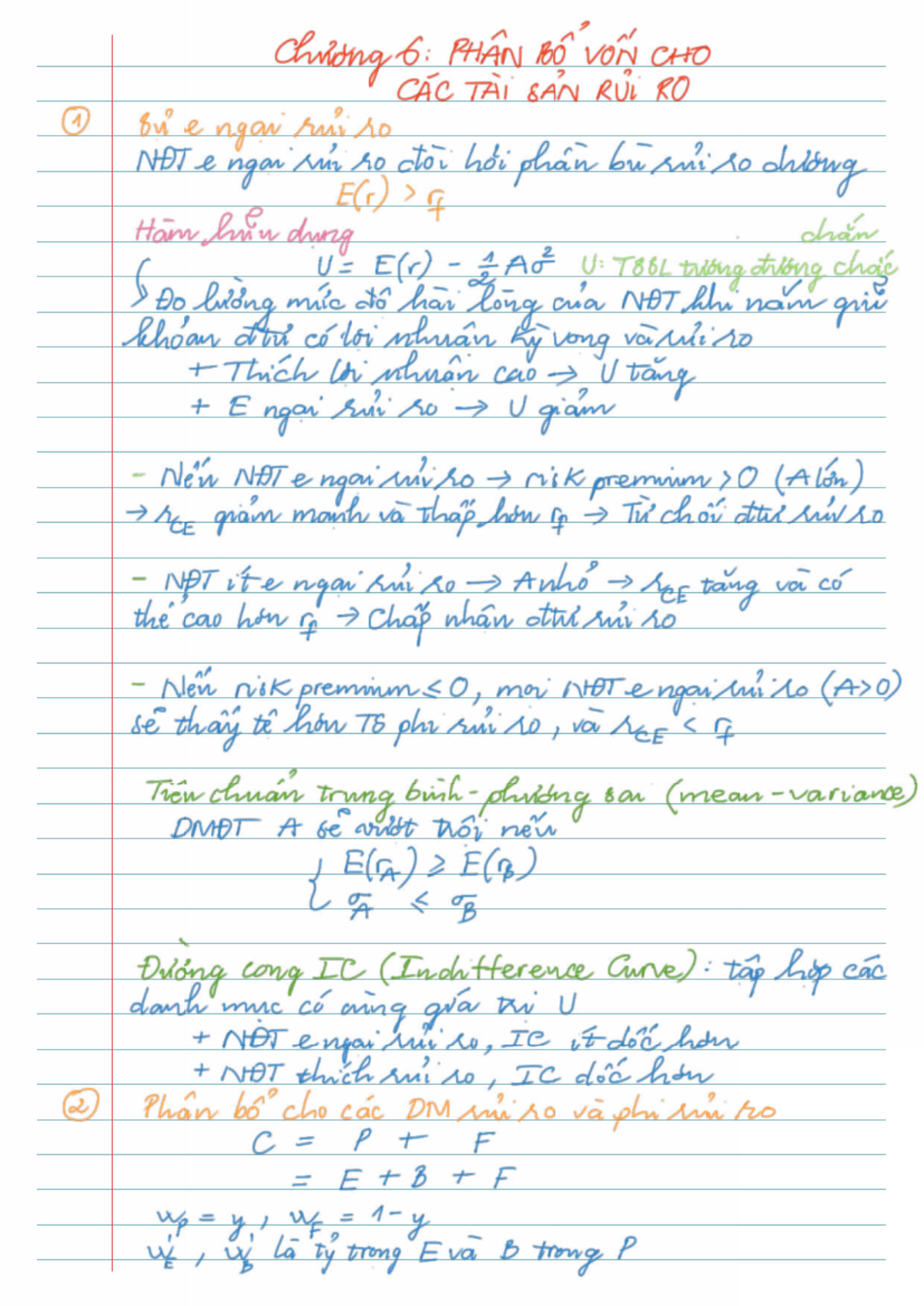 ĐTTC P2: Phân Tích Rủi Ro và Định Giá Tài Sản Tài Chính - Studocu
