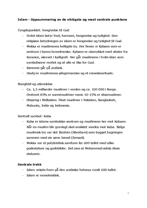 Buddhismen - Oppsummering av de viktigste og mest sentrale punktene ...