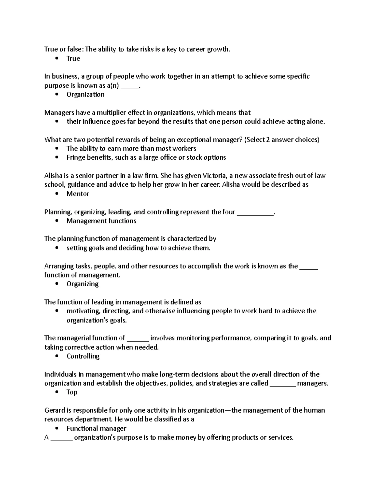 Chapter 5 - Management: a Practical Introduction - Chapter 5- Planning ...