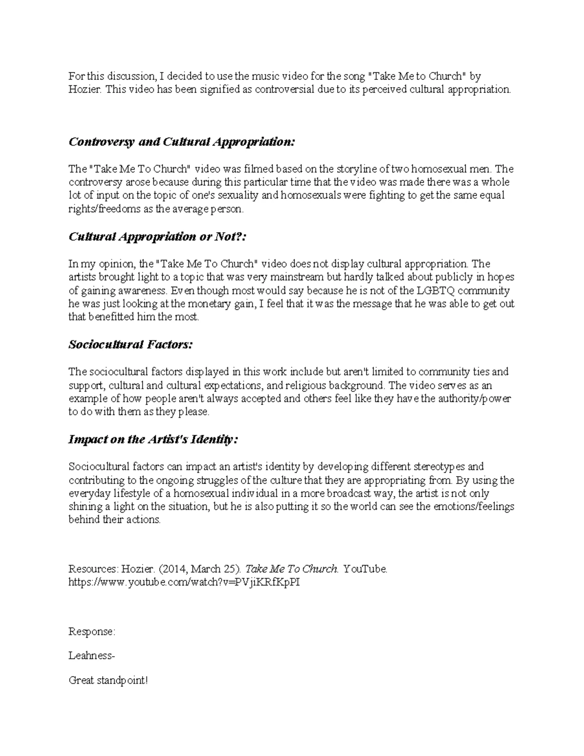 HUM 102 2-1 Discussion on Diverse Perspectives in Literature - Studocu