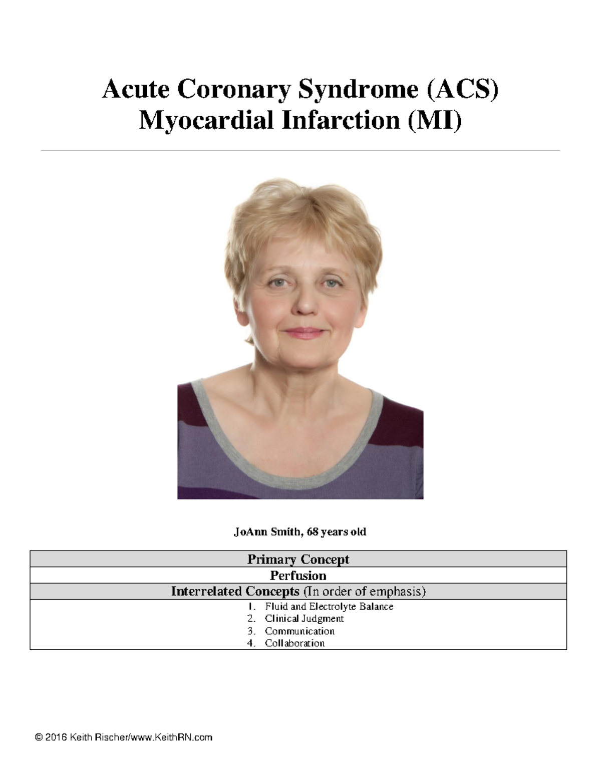 Student-ACS-MI Unfolding Reasoning Case Study & Answer Key - Studocu