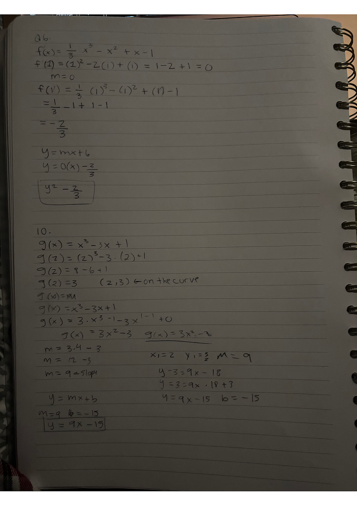 Merged - Quiz - Q6. (1) I 3 3 3 y o(x) 3 3 3 10. 9(x) x 3 3x 1 (2,3 ...