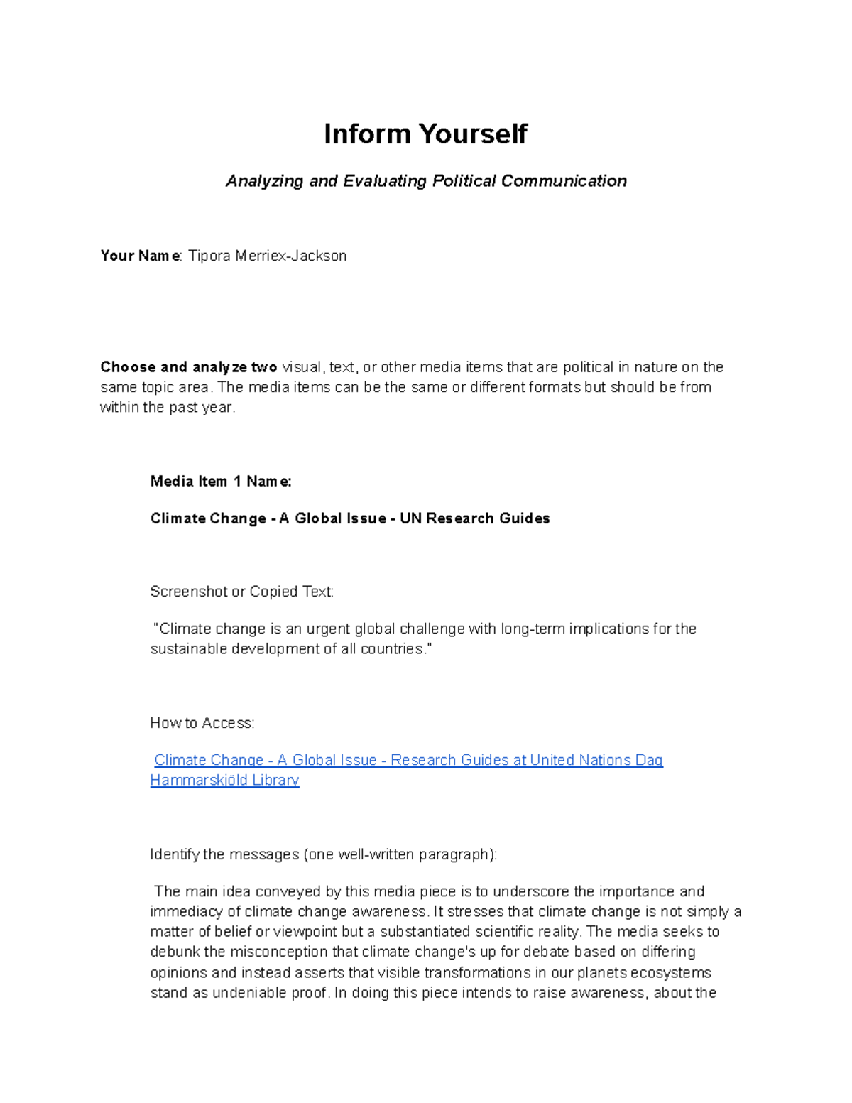 3.07 Inform Yourself: Analyzing Political Communication on Climate ...