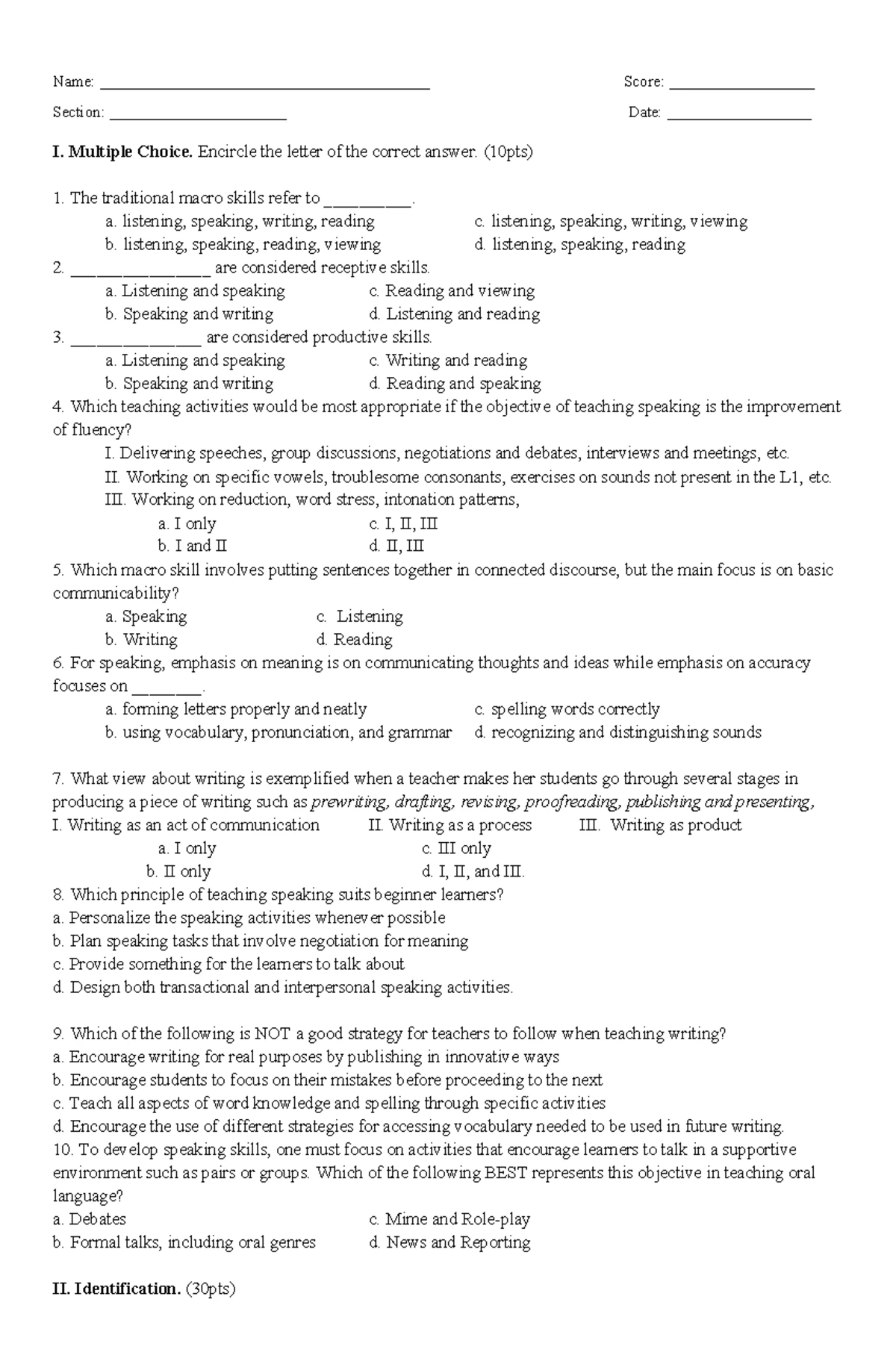 CS5260 Oral Presentation Scoring Rubric Guide - Studocu