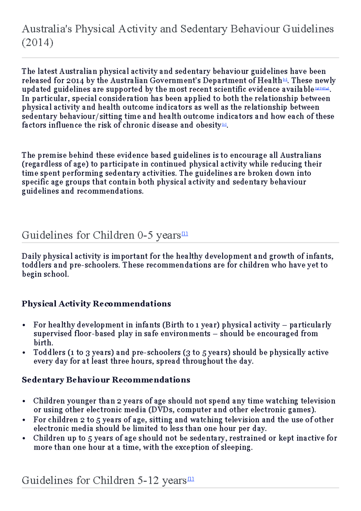 Australian Physical Activity Guidelines - Australia's Physical Activity ...