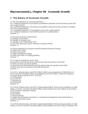 Macroeconomics - Test Bank - Macroeconomics Self-study quiz and ...