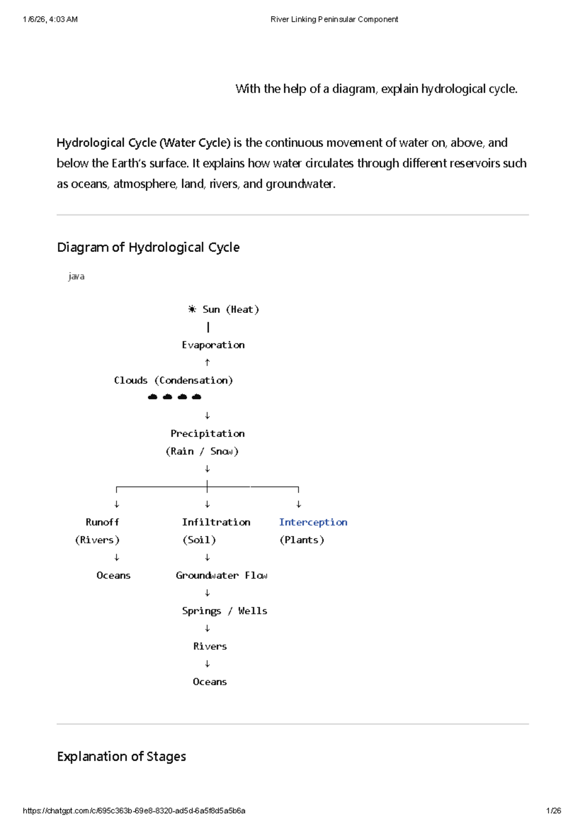 Module 2 - Overview of River Linking and Hydrological Cycle - Studocu