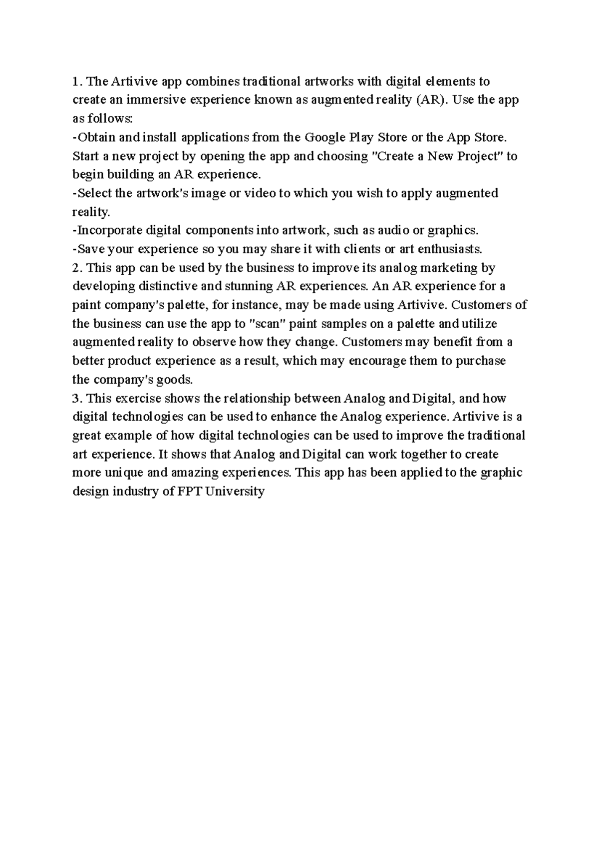 MKT328m AR Integration in Art with Artivive App: Enhancing Experiences ...