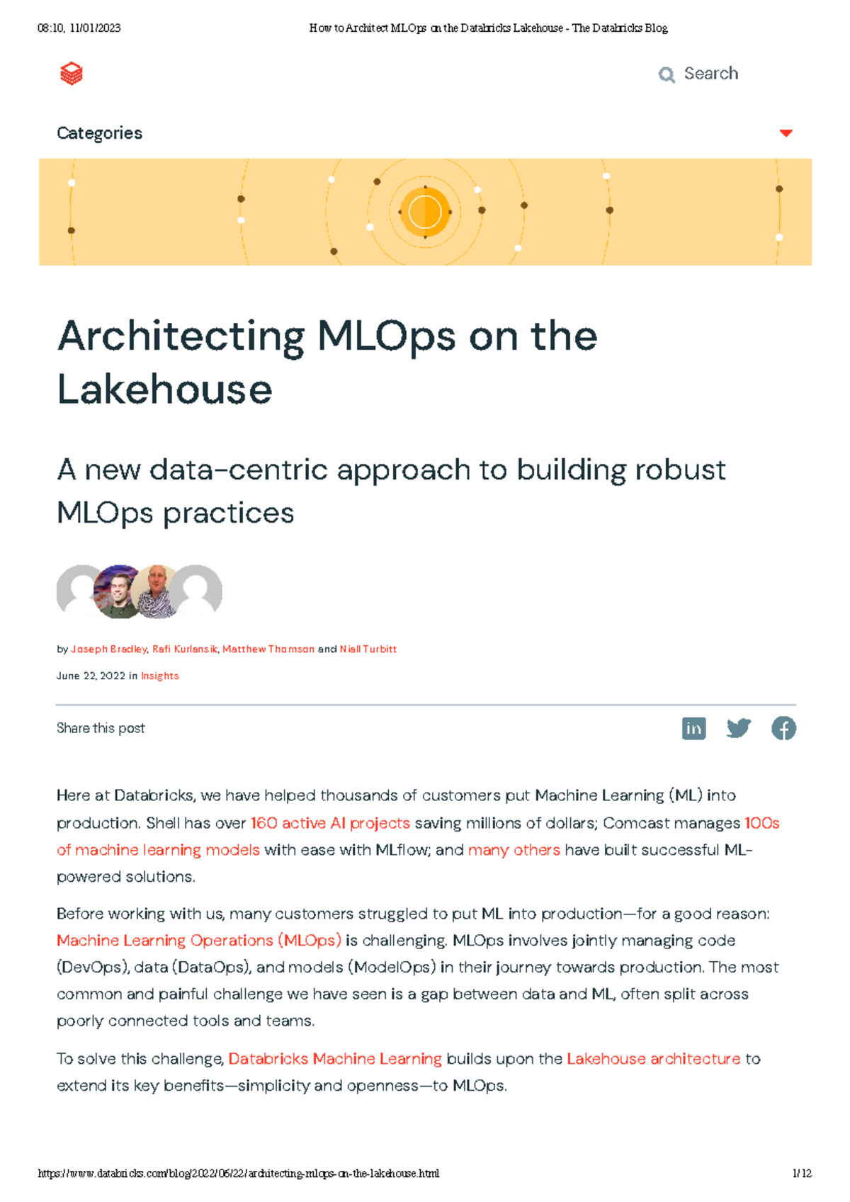 How to Architect MLOps on the Databricks Lakehouse - The Databricks ...