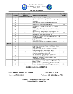 Revised TLE Matatag Lesson Plan - Republic of the Philippines DEPARTMENT OF EDUCATION Region ...