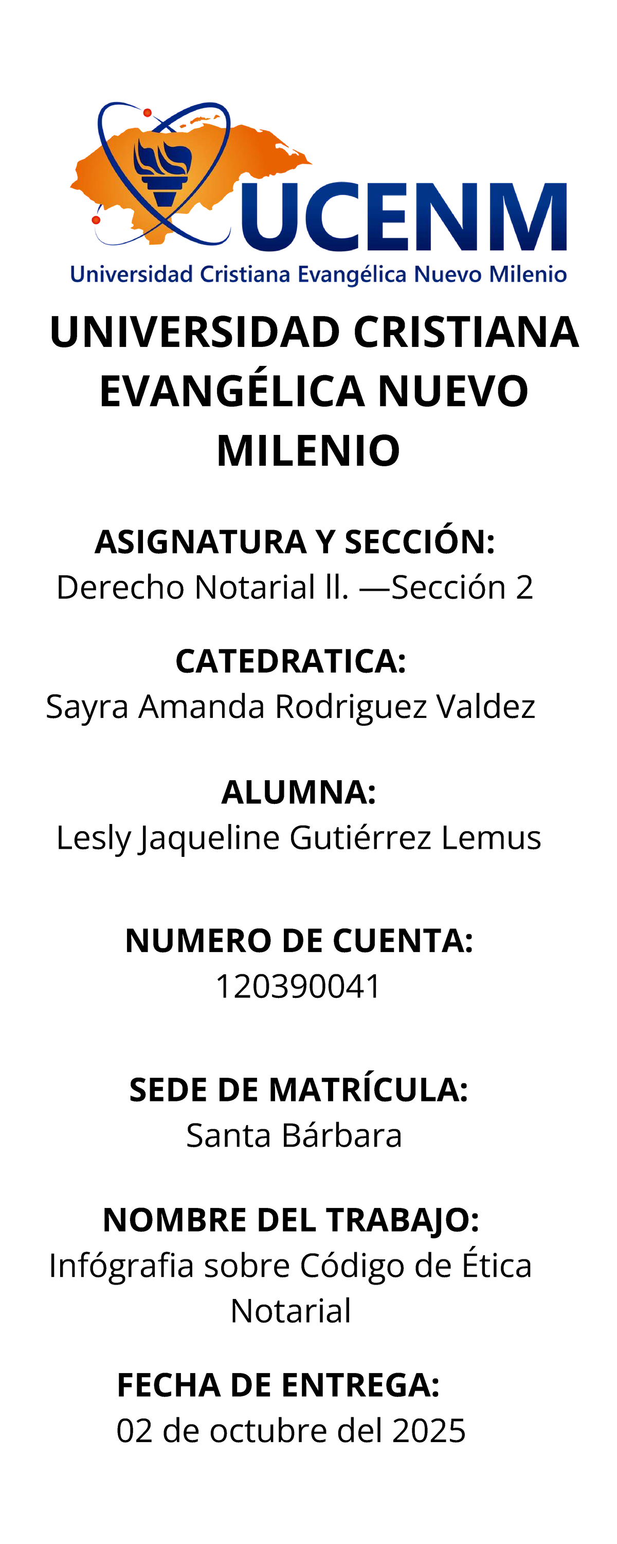 Infografía sobre el Código de Ética Notarial - Derecho Notarial II ...