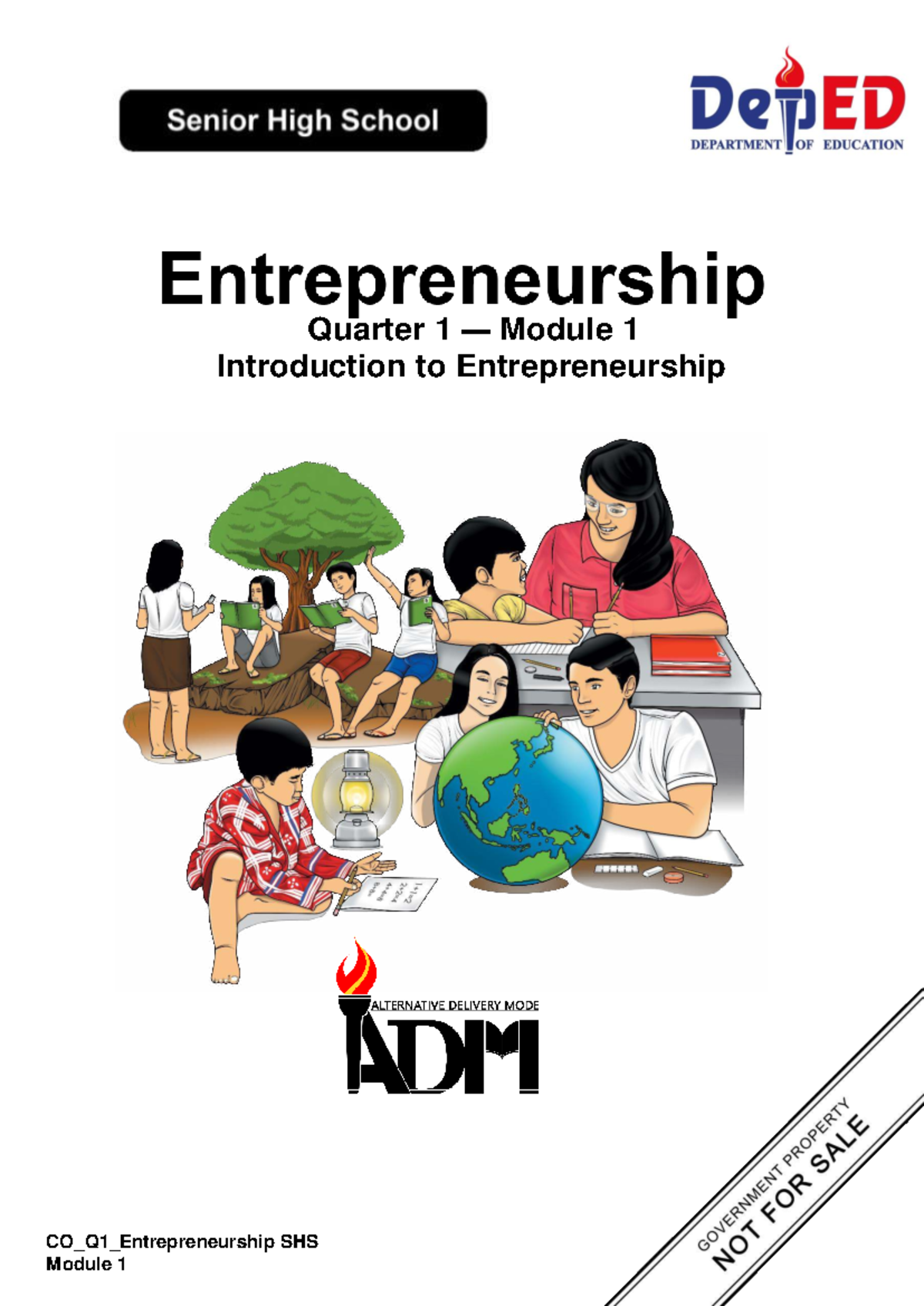 Entrep 12 Q1 M1: Intro to Entrepreneurship Module 1 - Studocu