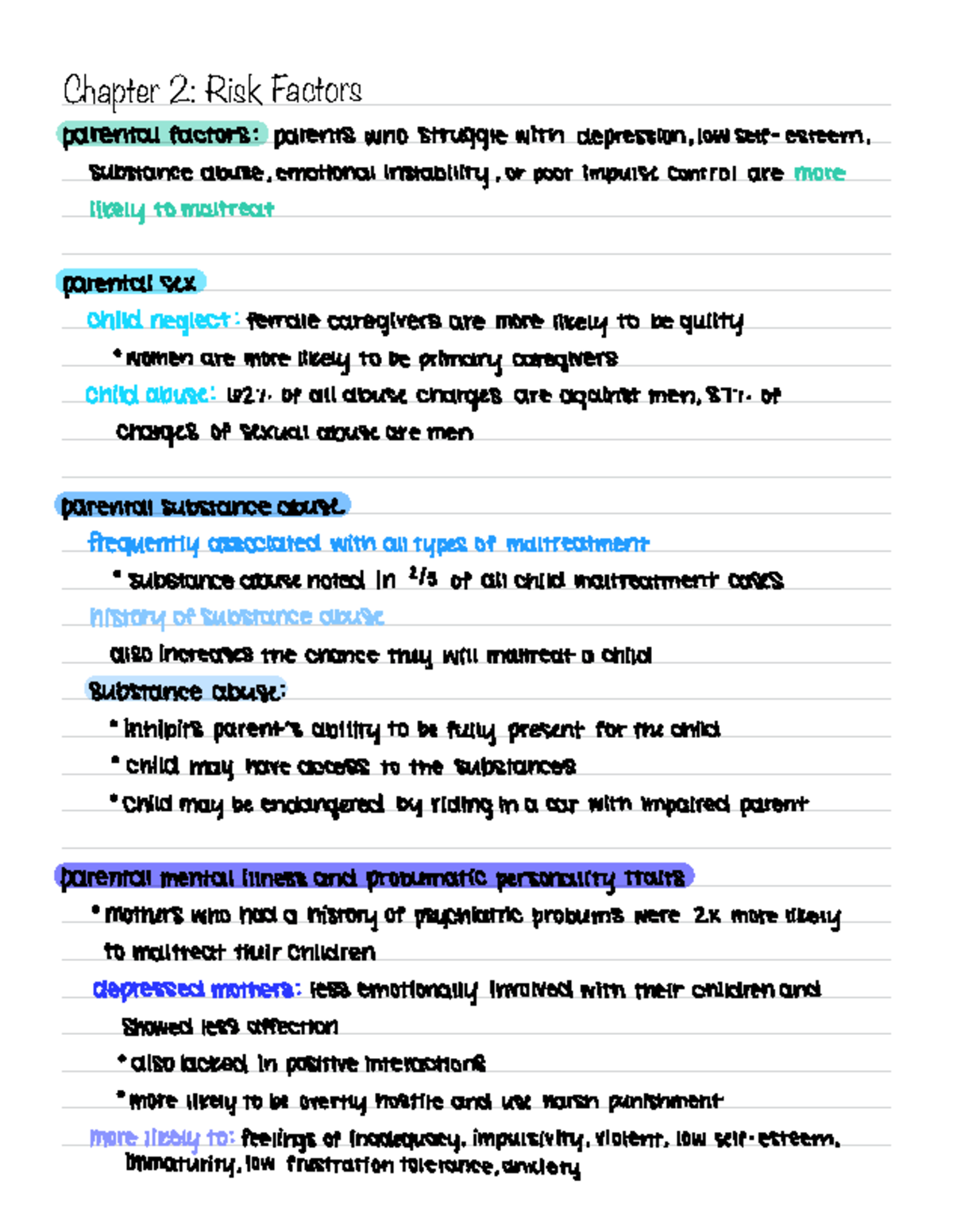 Chapter 2 Risk Factors - Understanding Child Abuse and Neglect ...