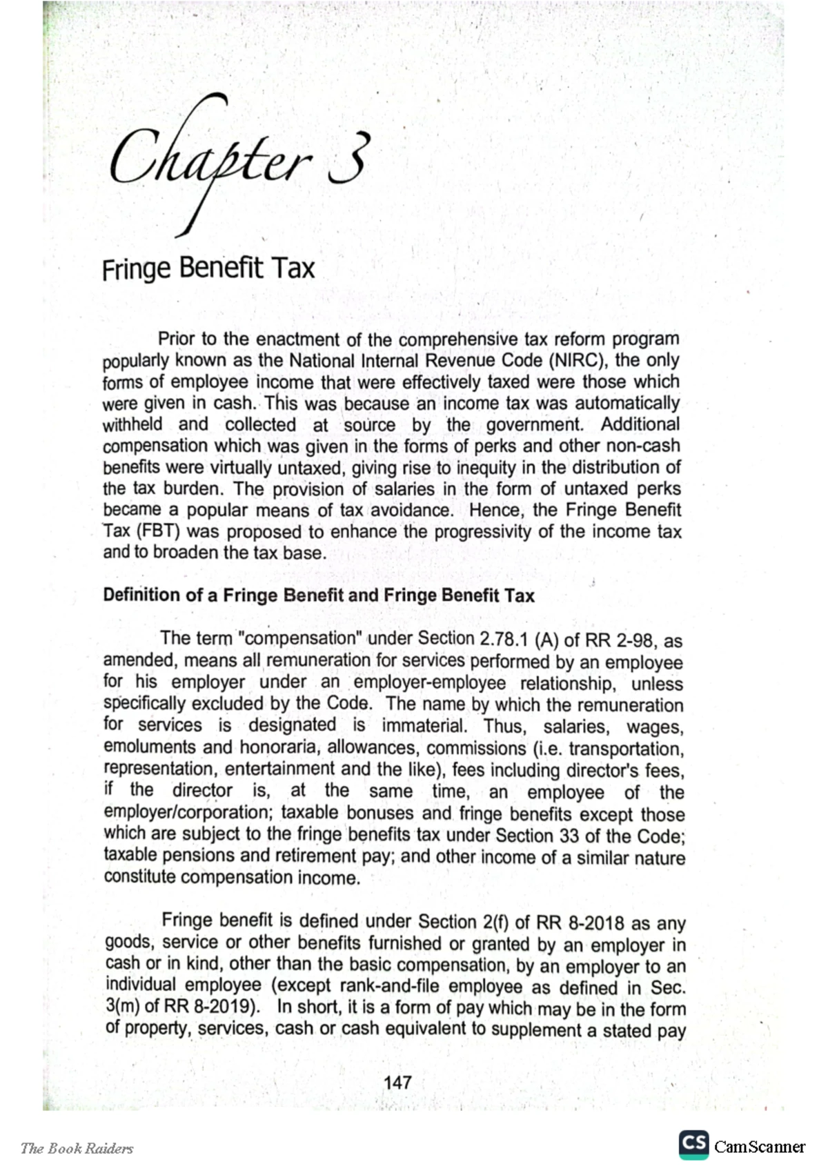 Chapter 9 - income taxation tabag and garcia 2019 - calings in Prepert ...