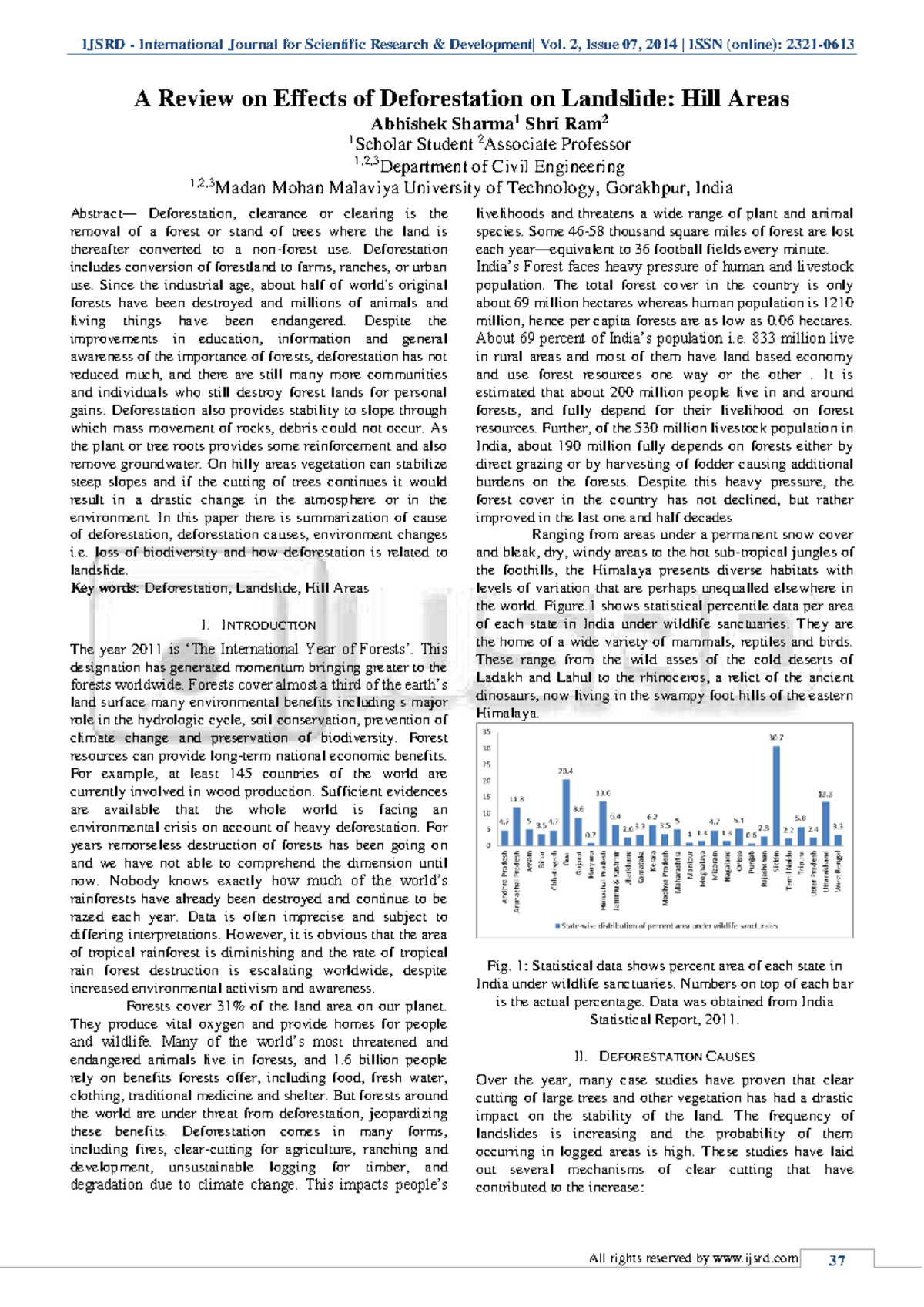 IJSRD Journal Review: Deforestation's Impact on Landslides in Hill ...