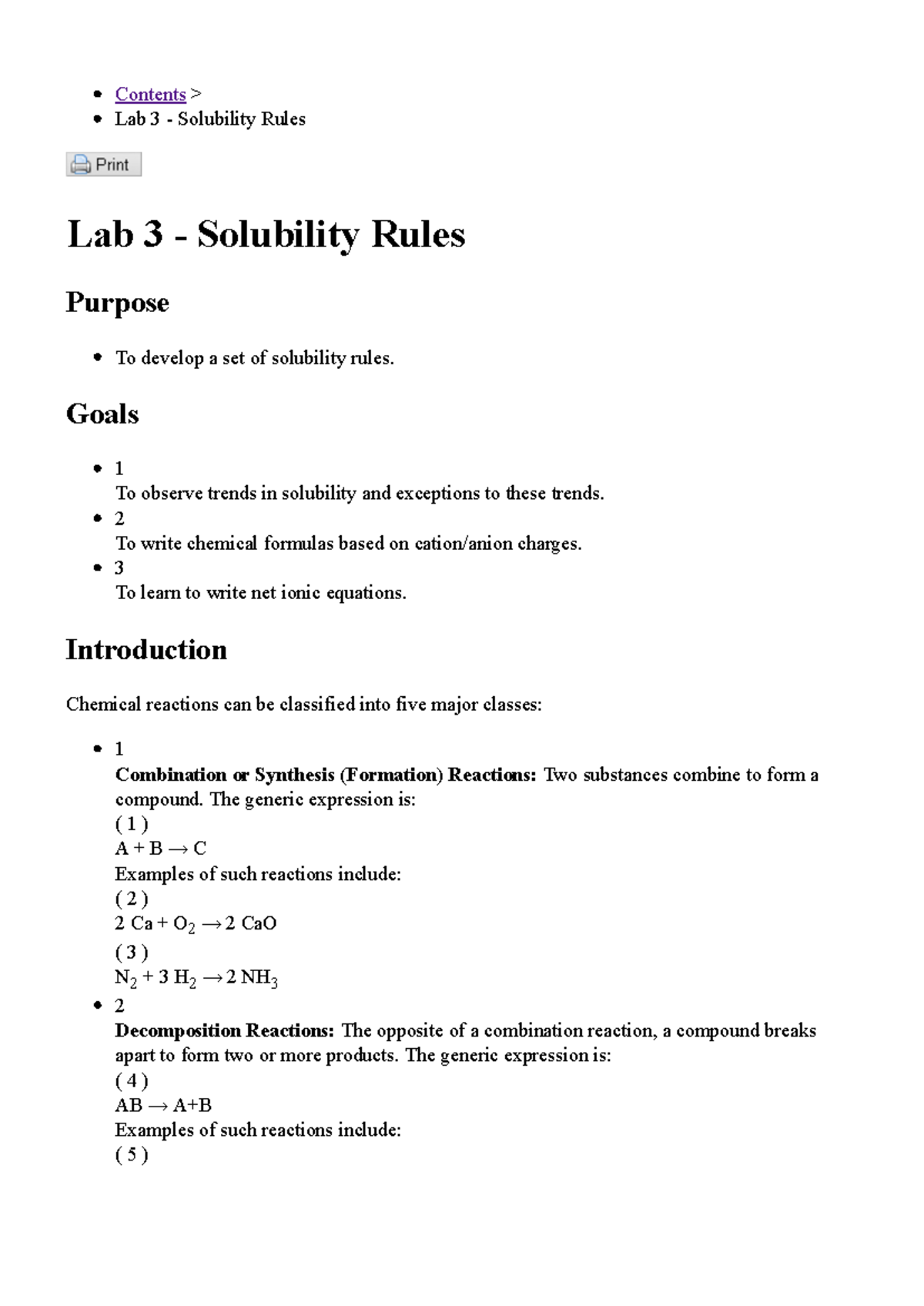 Lab 3 - Investigating Solubility Rules and Precipitation Reactions ...