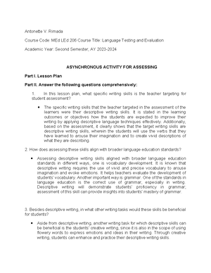 English 9 Quarter 4 Module 3 - English Quarter 4 – Module 1: Judging ...