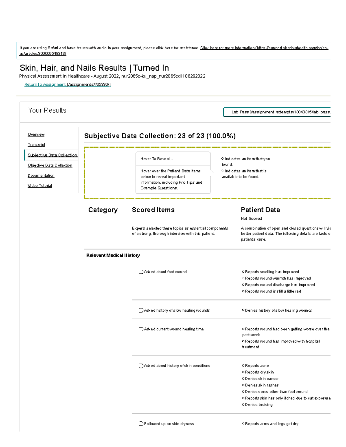 Shadow Health® │ Digital Clinical Experiences™ from Elsevier - Skin ...