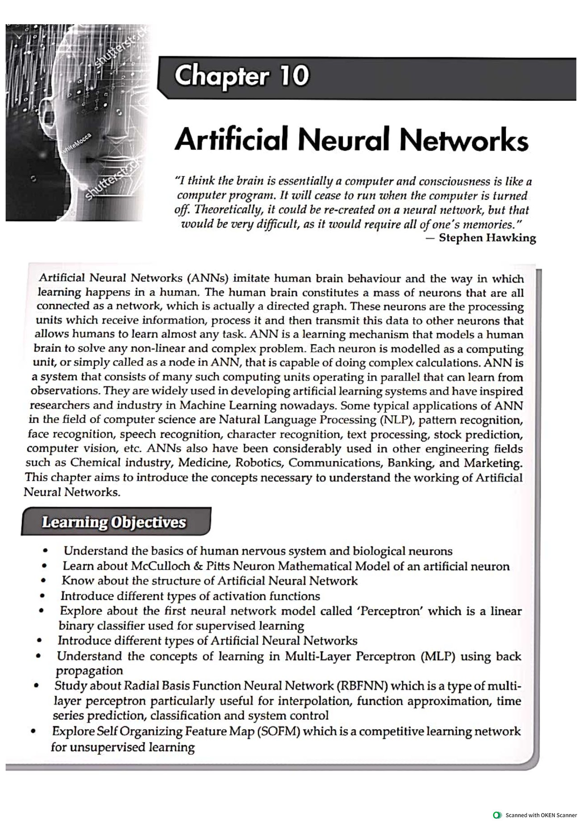 ML 280 Chapter 10 - Introduction to Artificial Neural Networks - Studocu