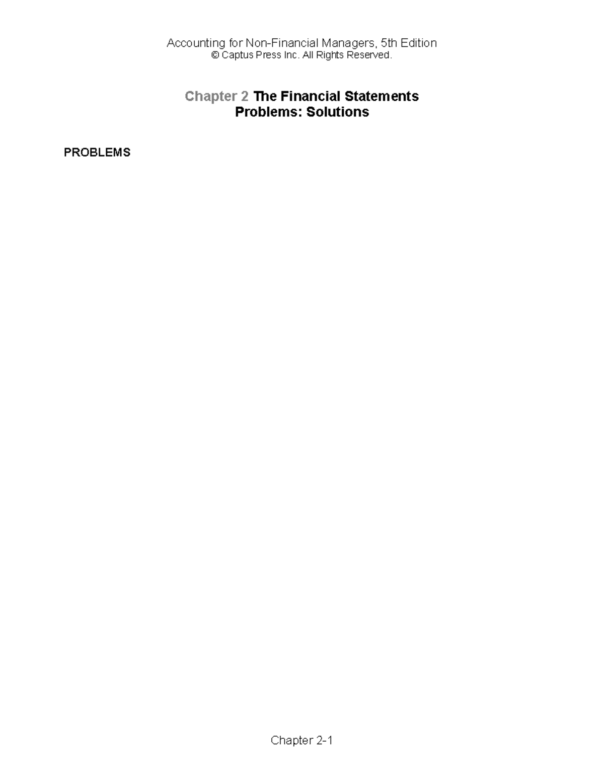 Ch 2 exercises - © Captus Press Inc. All Rights Reserved. Chapter 2 The ...