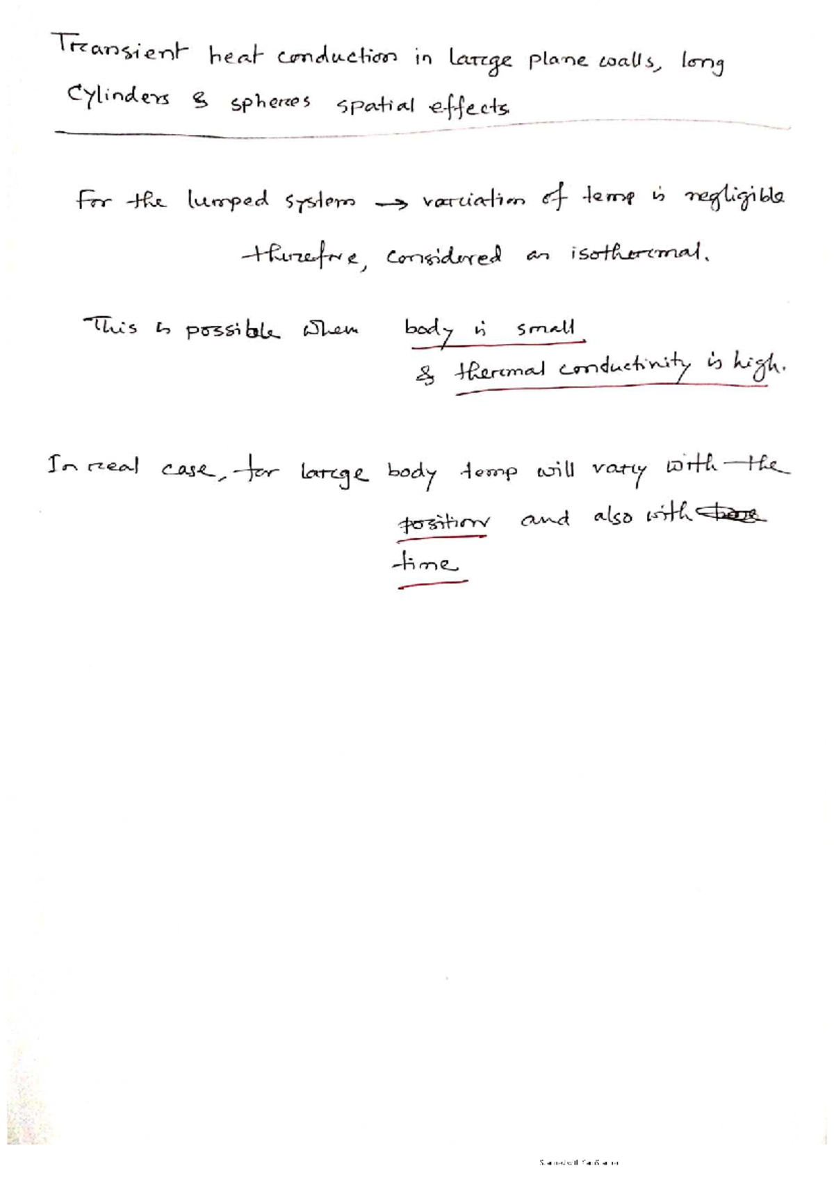 Transient Heat Conduction in Large Plane Walls, Cylinders, and Spheres ...