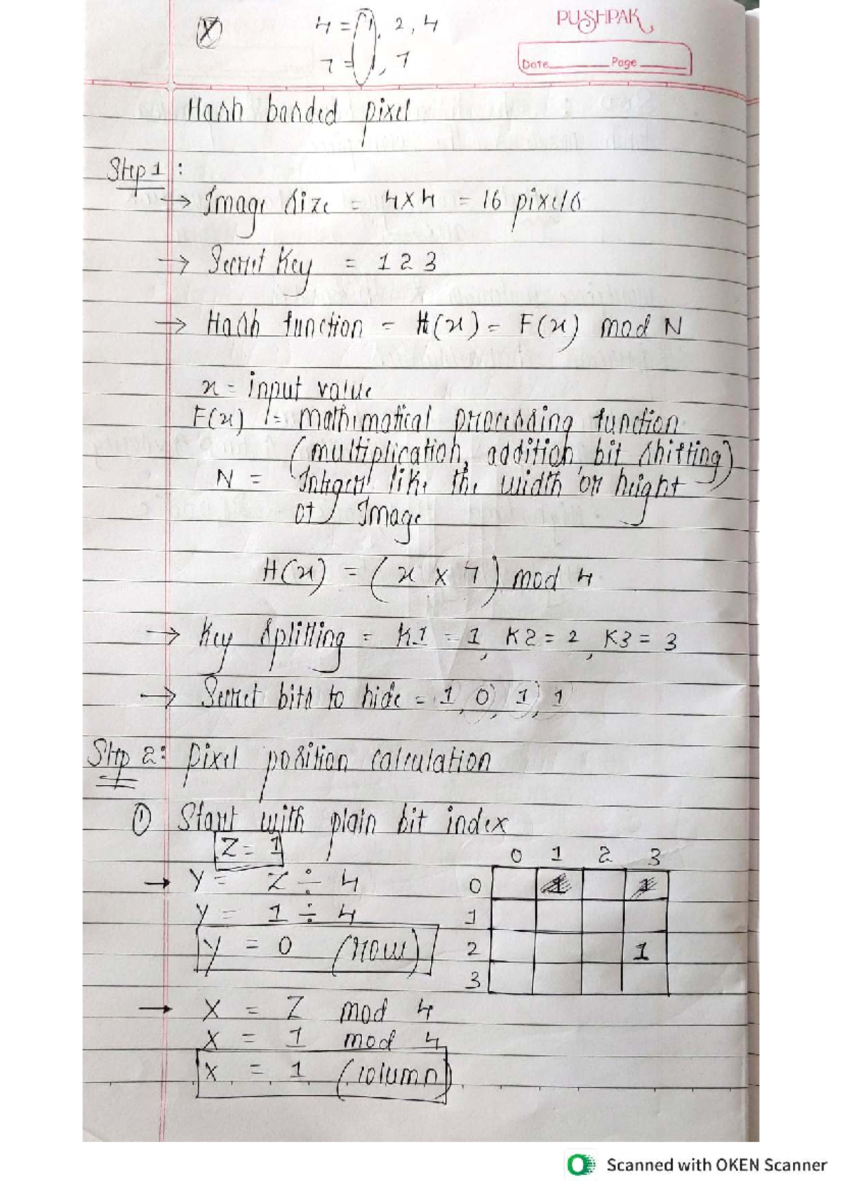 Variant 8 of LSB Hashing Techniques in Image Processing - Studocu